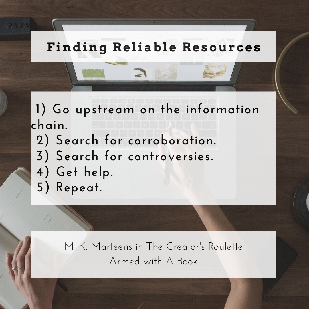 M. K. Marteens - On Finding Reliable Resources - Armed with A Book