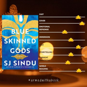 Blue Skinned Gods - #bookthoughts - Armed with A Book